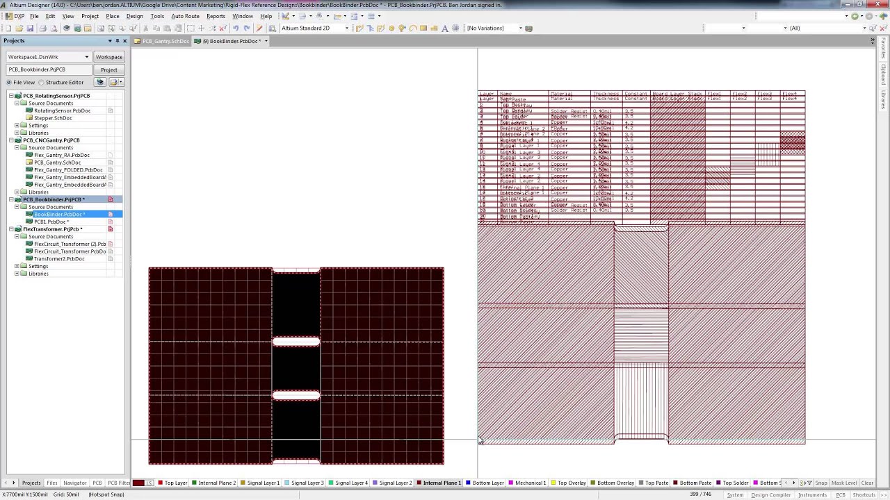 Altium Designer 14 Layer Stack Table Youtube