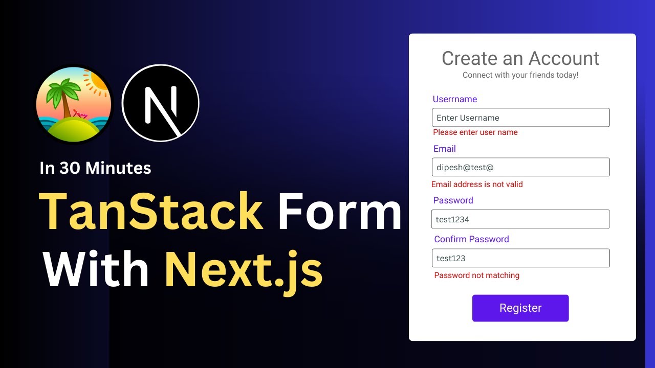 Tanstack Form With Next Js 15 Tutorial Handle Form Validation