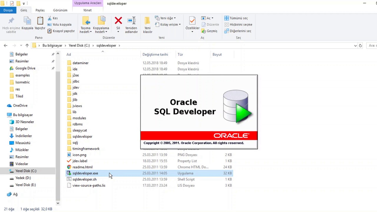 Sqldeveloper Kurulumu Youtube