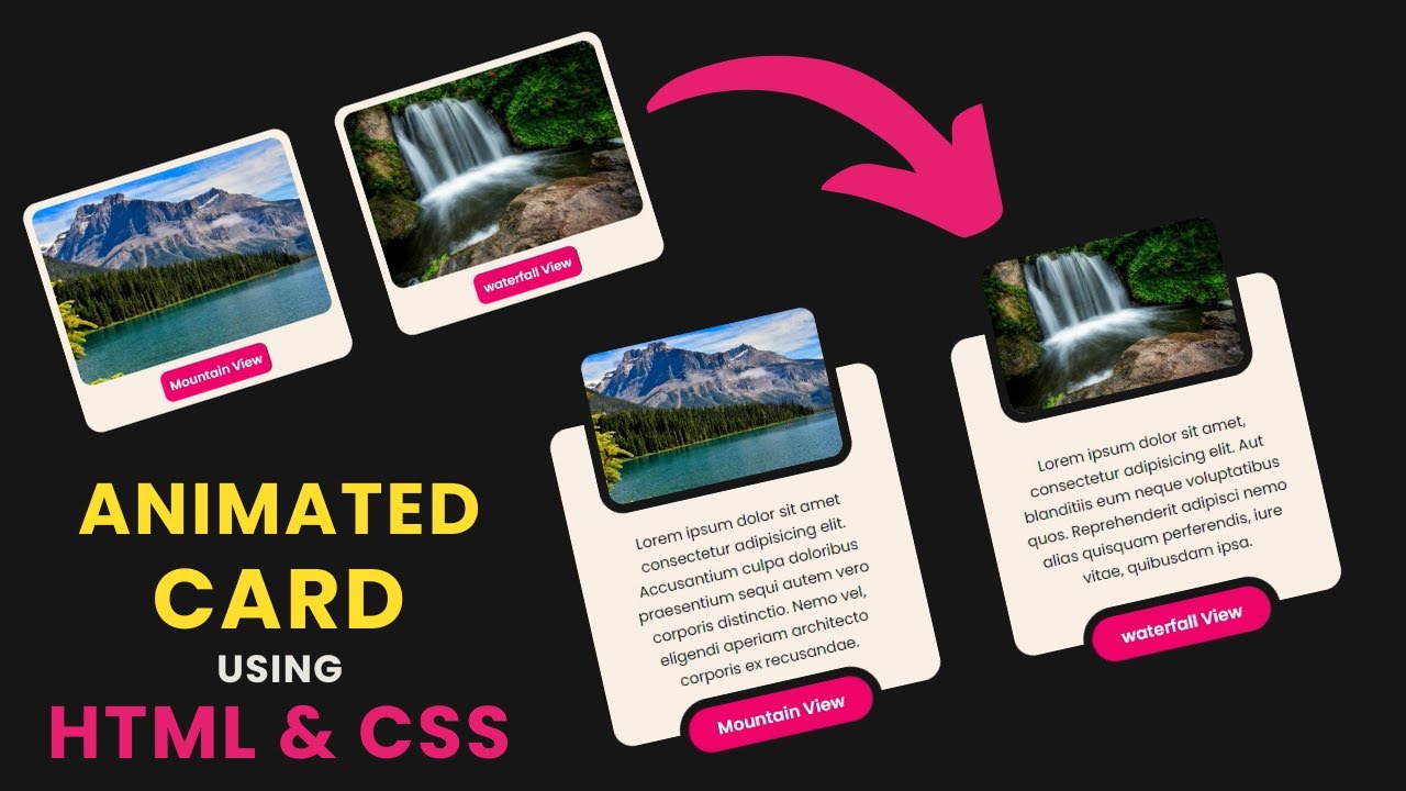 Animation Card Expand On Hover Using Html Css How To Make Animated