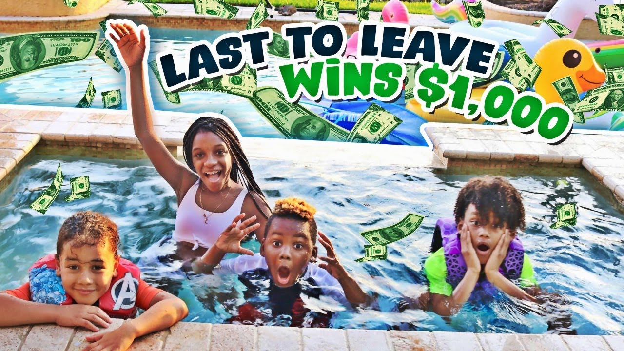 Last To Leave The Pool Wins 1 000 Youtube