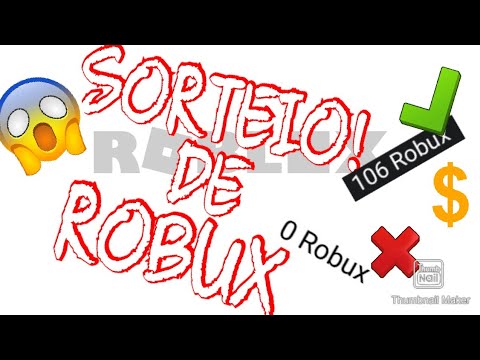 Sorteio De Robux Roblox Youtube