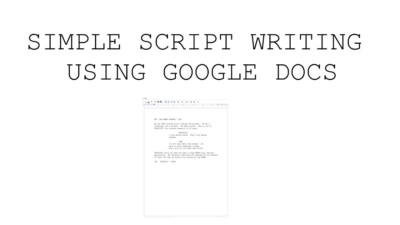Script Writing Template Free Google Docs Template Infoupdate Org