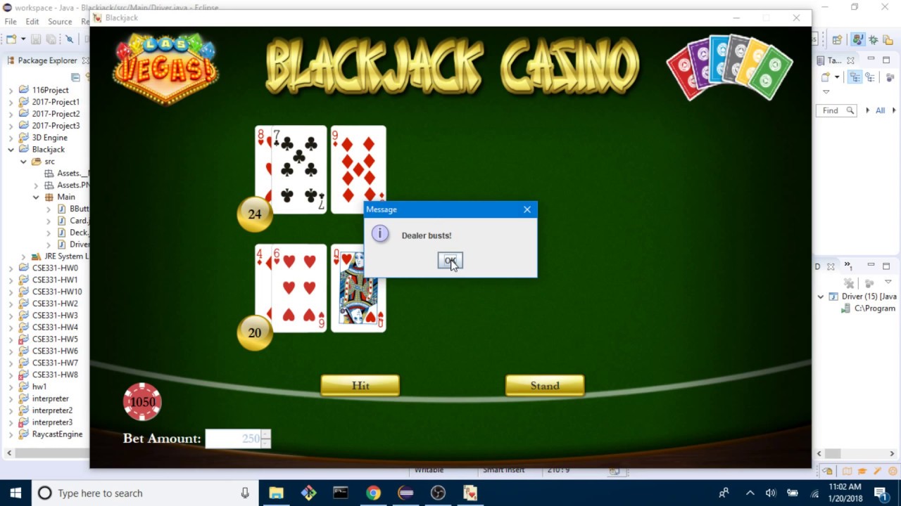 Java Blackjack Youtube