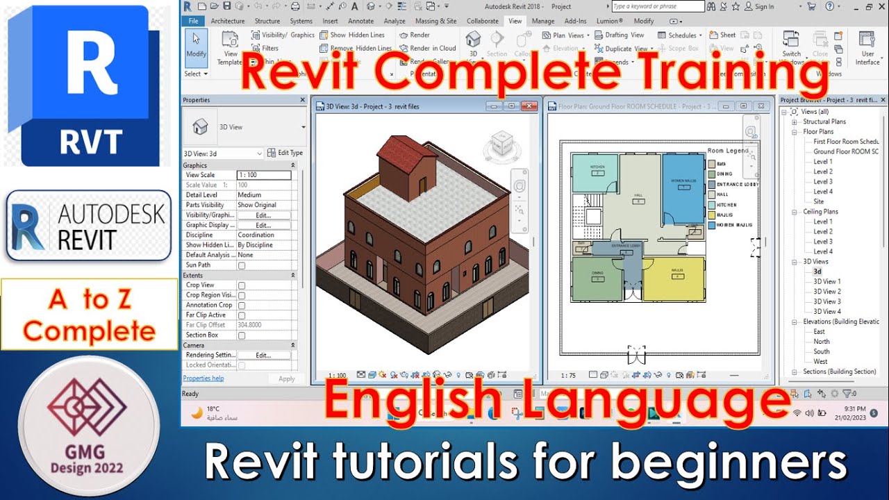 Revit Complete Tutorial Revit Tutorials For Architects Revit Full