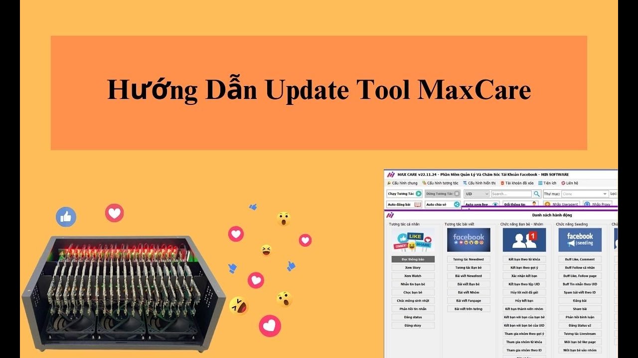 Update Tool Cách Update Tool Max Care Youtube