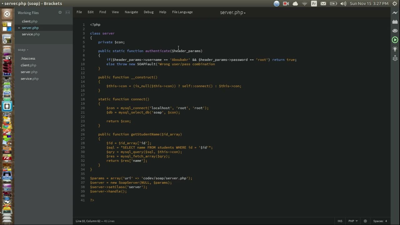 How To Create A Soap Client Server In Php Added Authentification