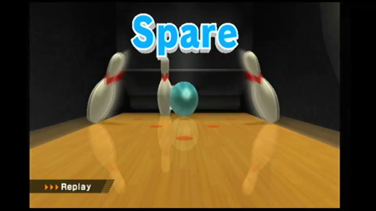Wii Sports Bowling 2 3 8 Split Conversion Youtube