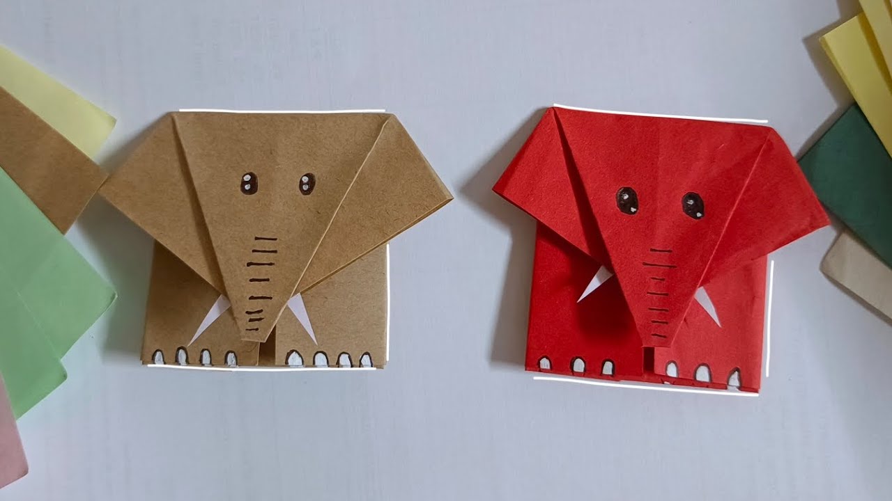 How To Make Origami Paper Elephant Step By Step Youtube
