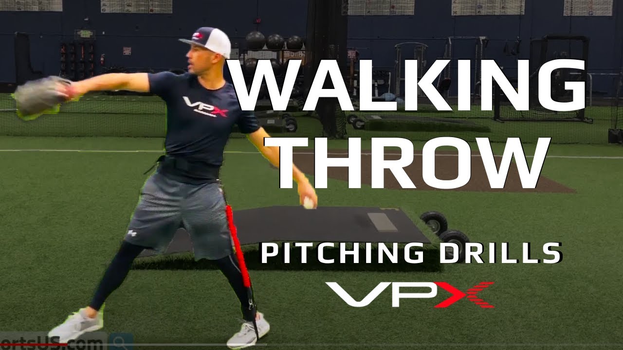 Walking Throw Pitching Drill Vpx Baseball Harness Youtube