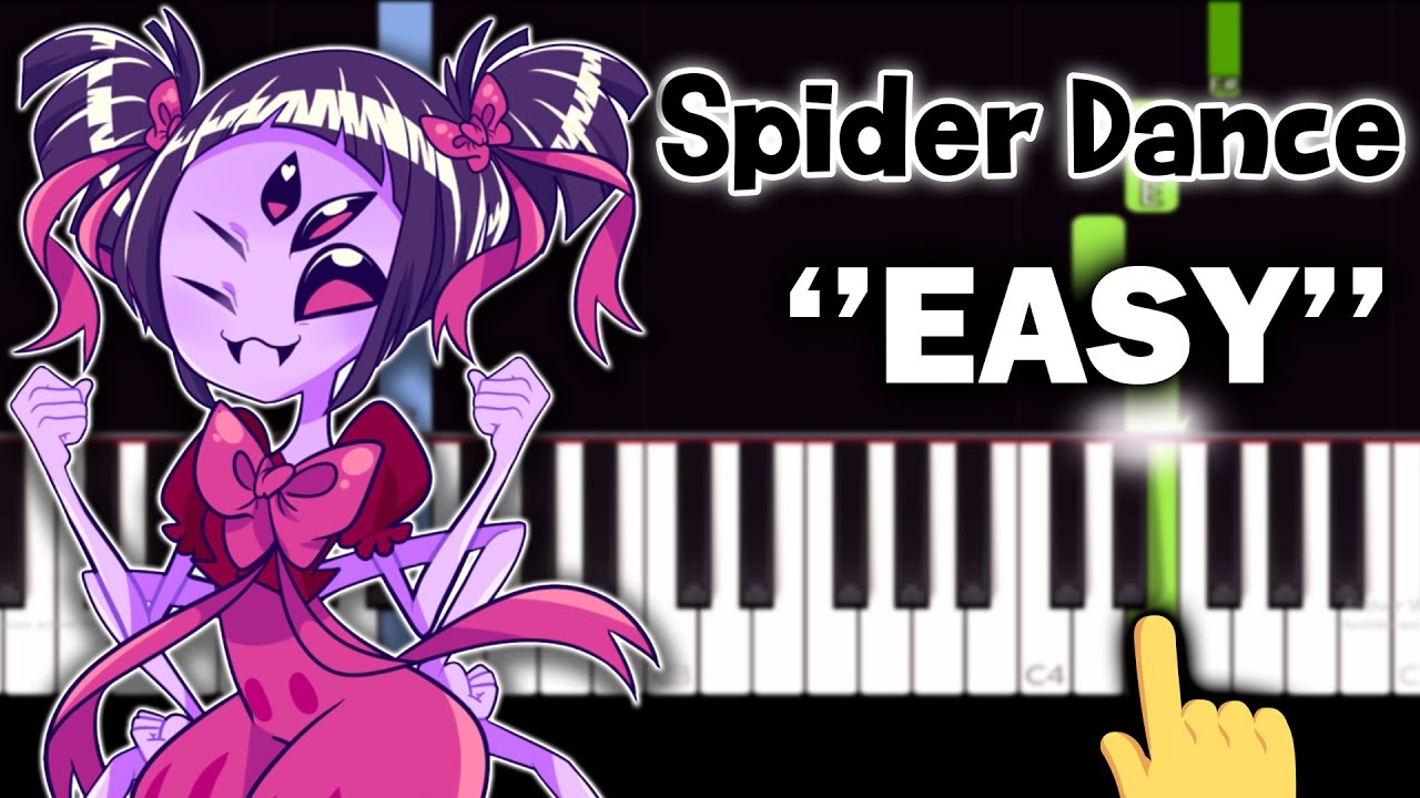 Undertale Spider Dance Easy Piano Tutorial Youtube