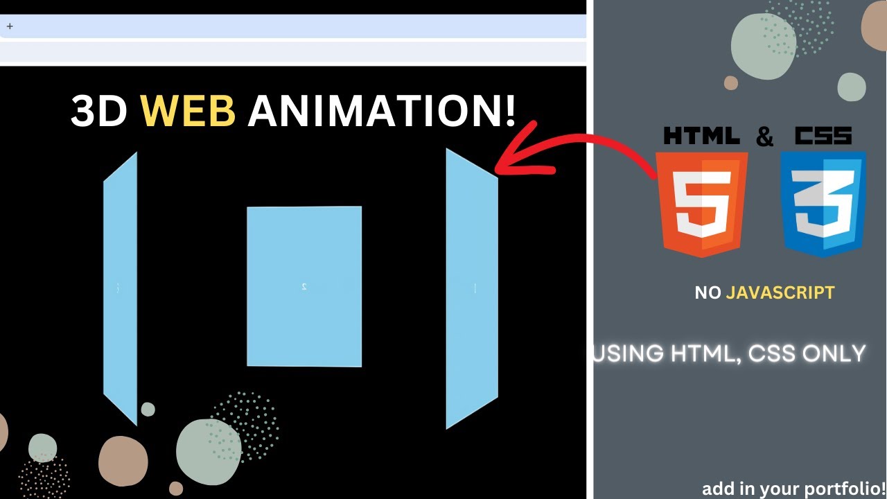 Best Css 3d Animation Tutorial Easy And Quick Use In Your Porfolio