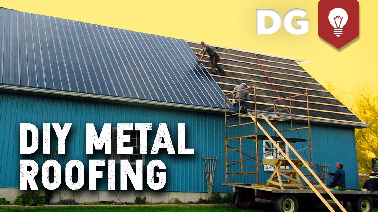 How To Install Diy Metal Roofing House Or Barn Youtube