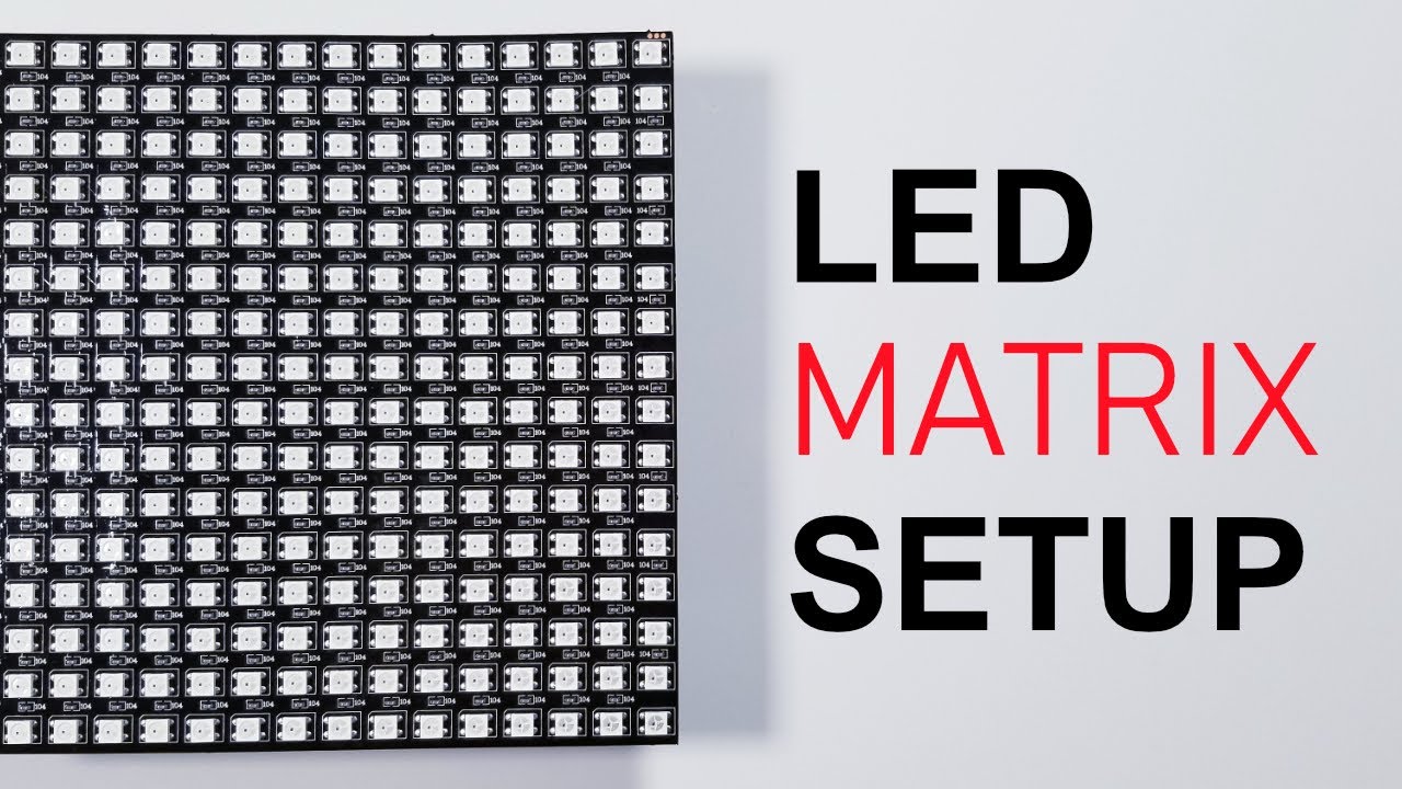 Led Matrix Connect Power Control Setup Guide Youtube