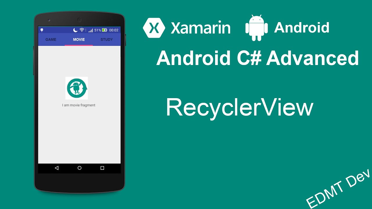 Xamarin Android Tutorial Recycler View Youtube
