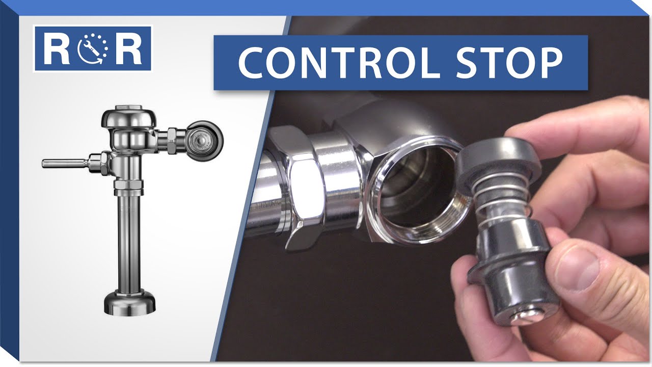 Sloan Regal Flushometer Control Stop Repair And Replace Youtube