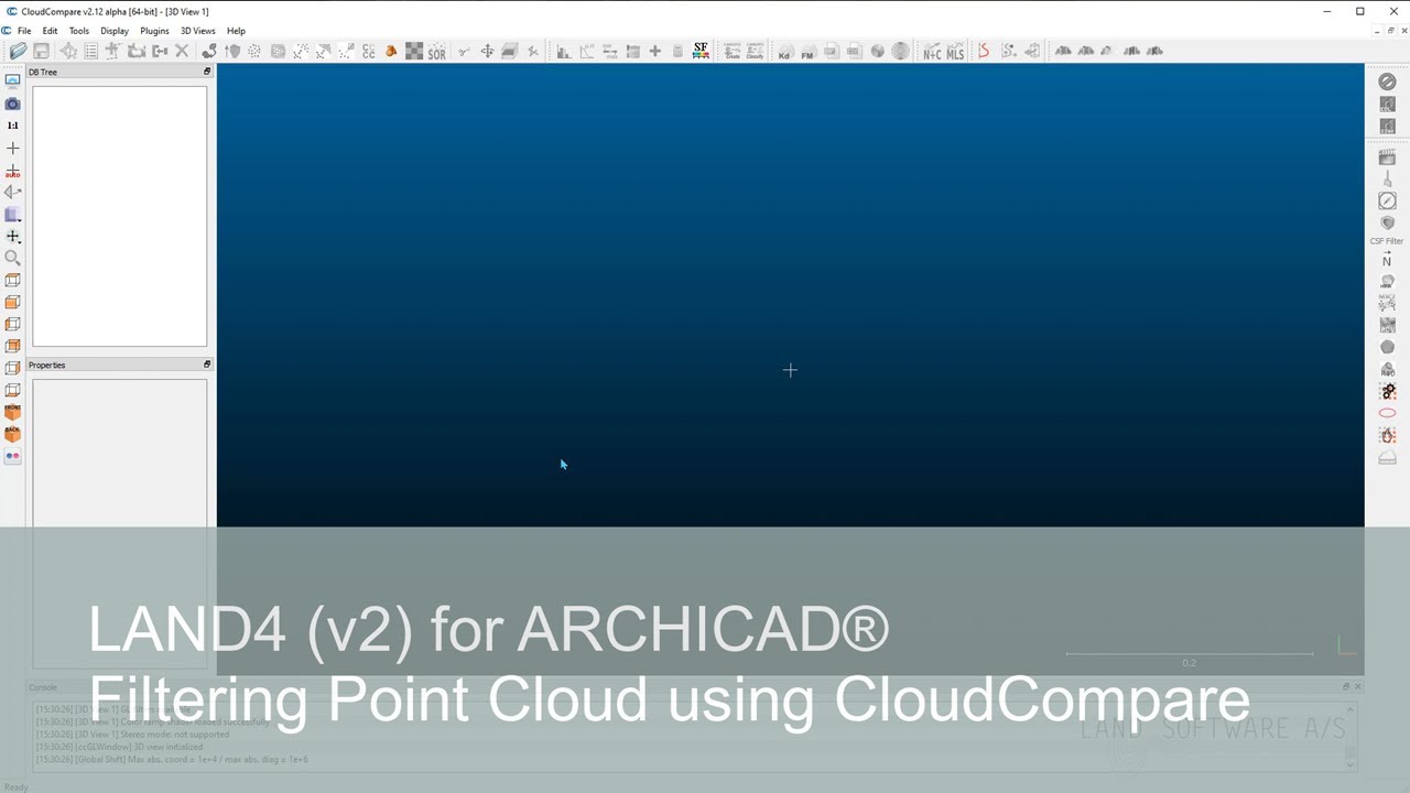 Filtering Point Cloud Using Cloudcompare Land4 V4 For Archicad