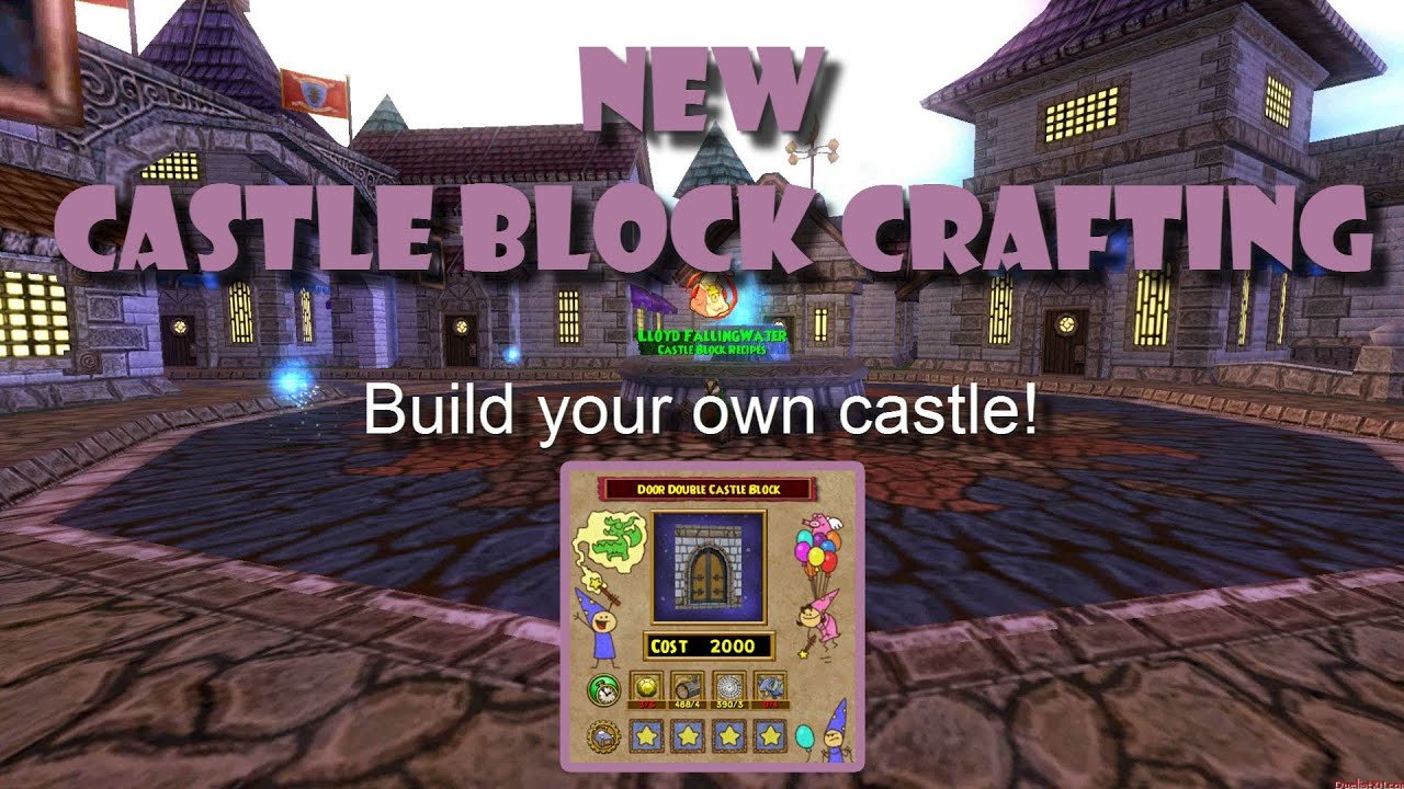 Wizard101 Castle Block Crafting Youtube