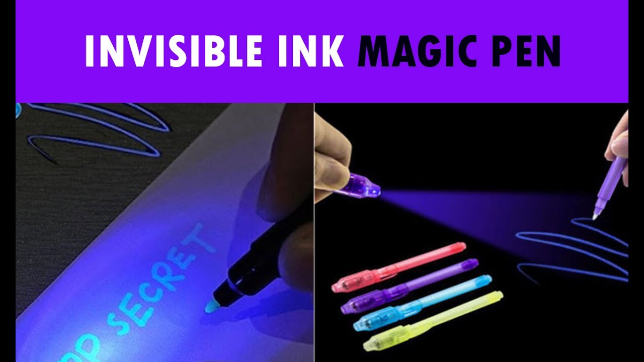 Invisible Ink Magic Pen Youtube