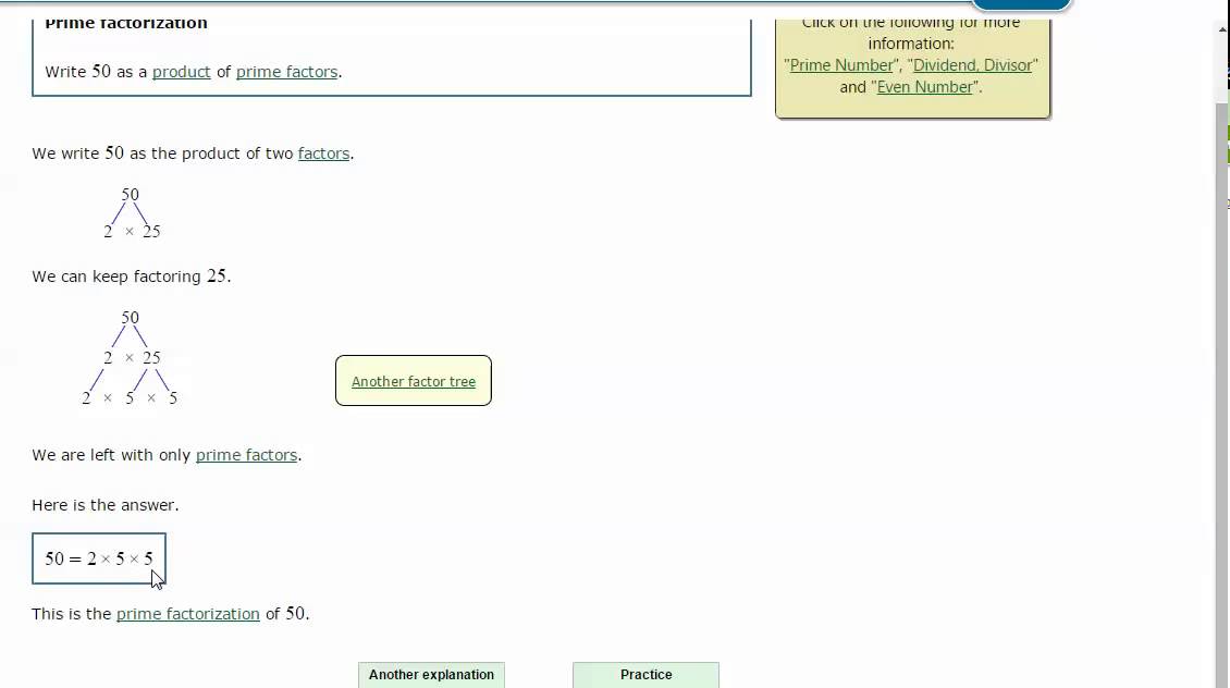 Prime Factorization Youtube