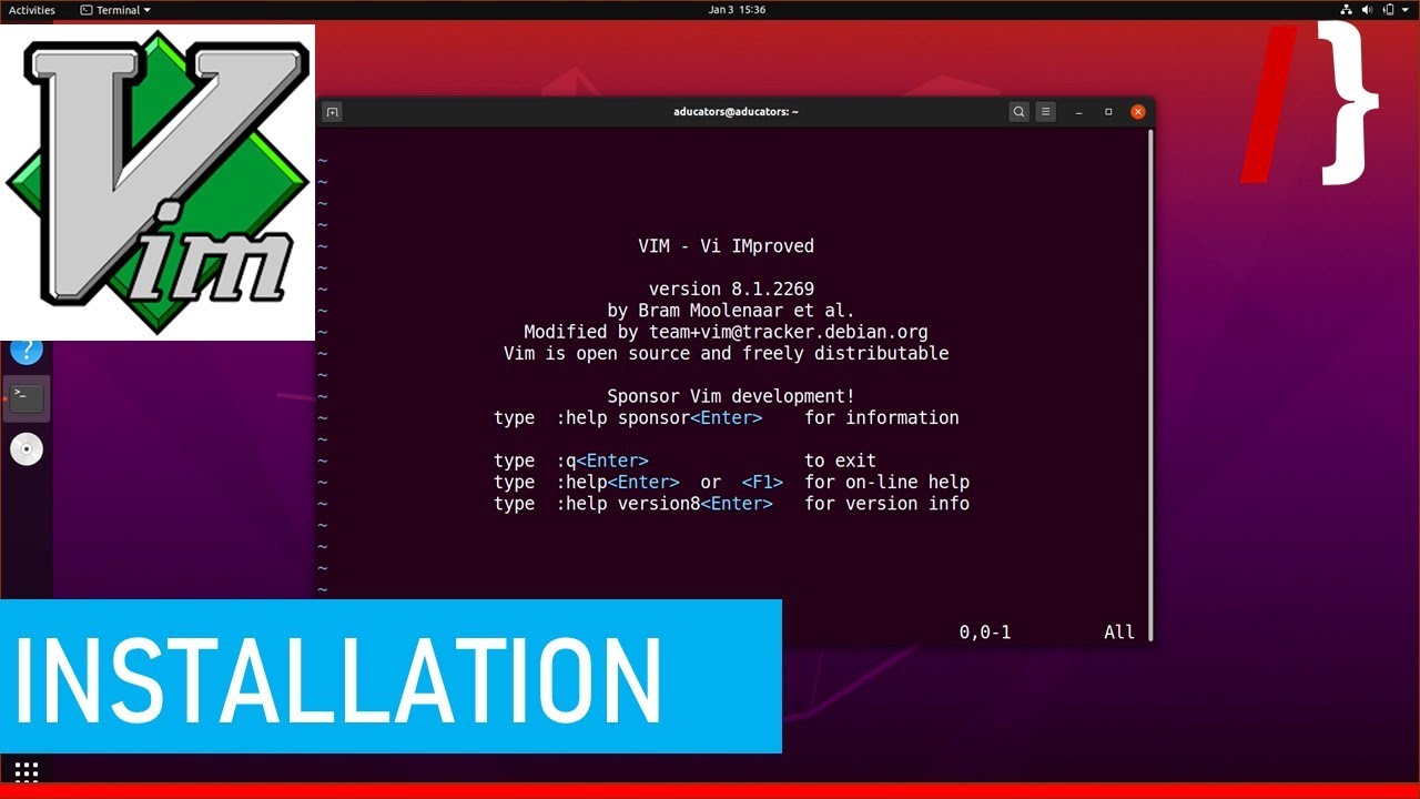 Install Vim Text Editor On Linux Ubuntu 20 04 Aducators In Youtube