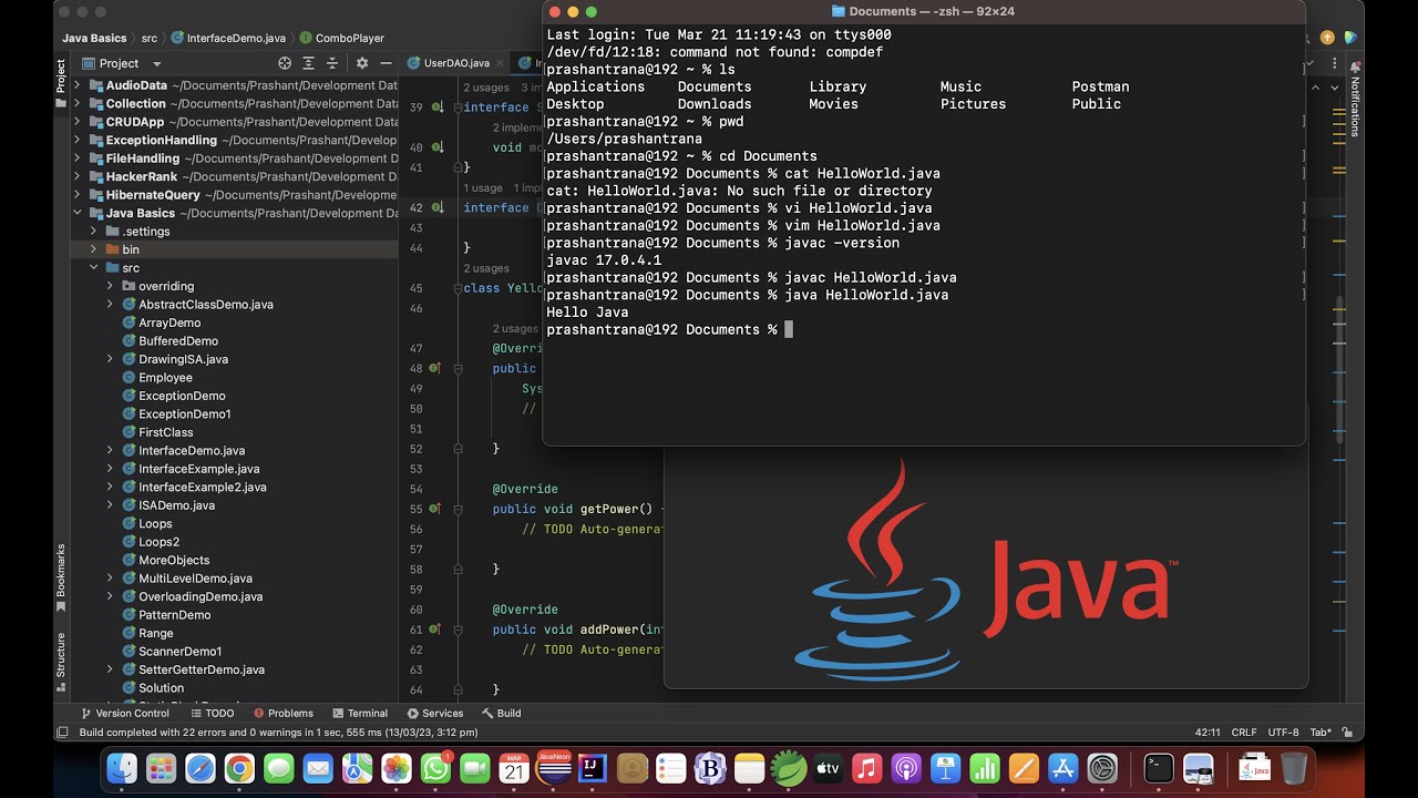 How To Compile And Run Java Programs Using Terminal In Macos M1 M2