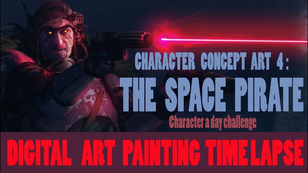 Digital Art Painting Time Lapse Character Concept Art Design 4 Space