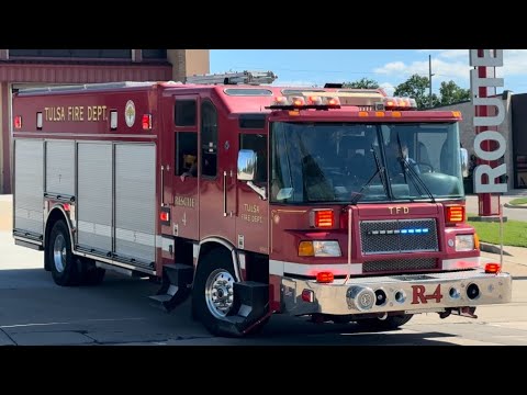 Rare Tulsa Fire Department Rescue Task Force Responding From Quarters
