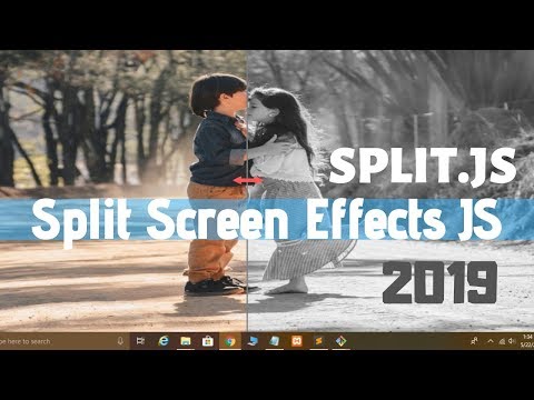 Split Js Create Split Screen Effects On Website In Hindi Thapatechnical