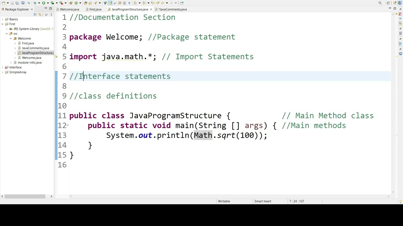 6 1 Java Program Structure Youtube