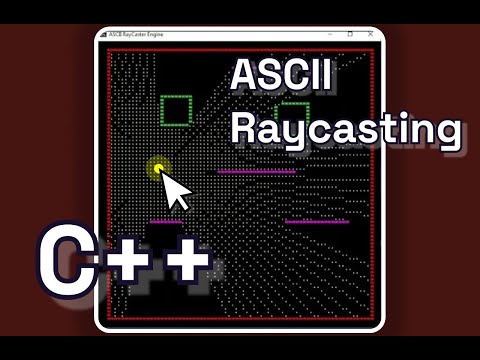 Ascii Ray Casting Engine Demonstration Made In C With Fazen2d