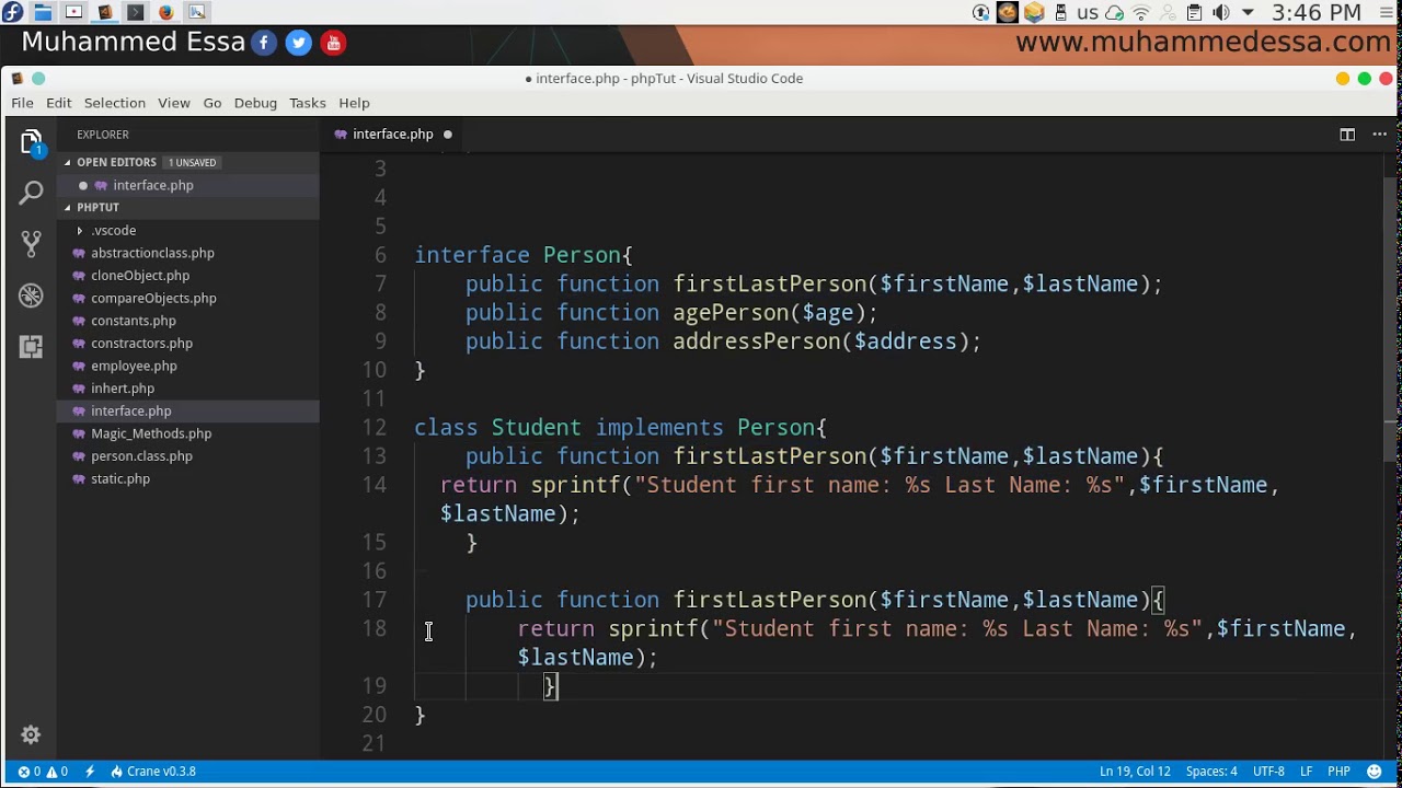 22 Interfaces Classes In Php Youtube