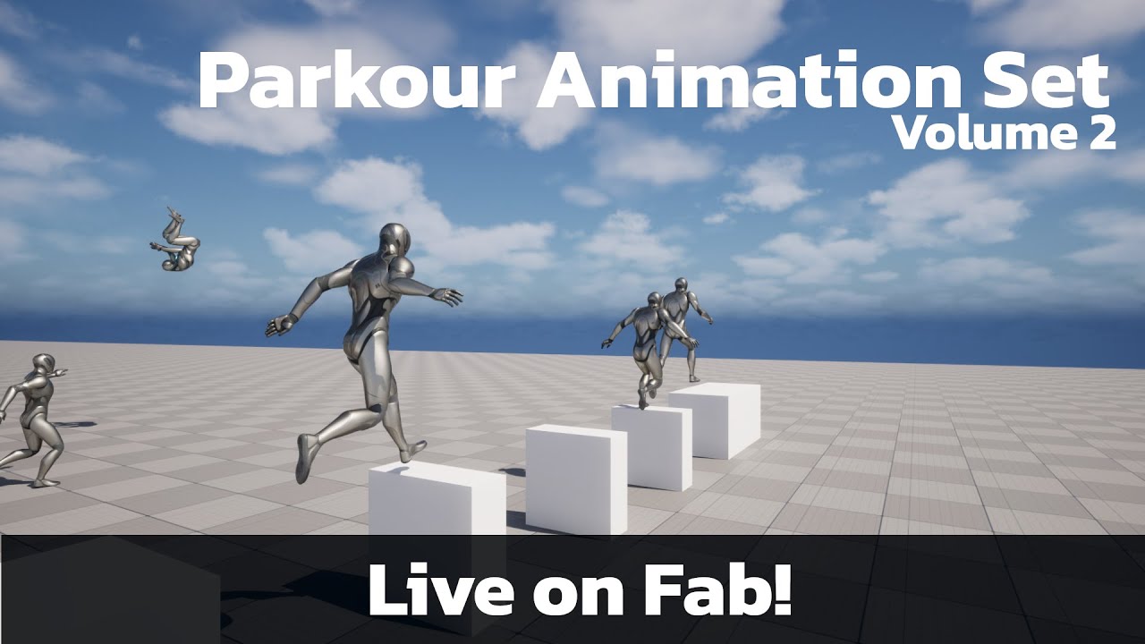 Parkour Animation Set Volume 2 Live On Fab Youtube