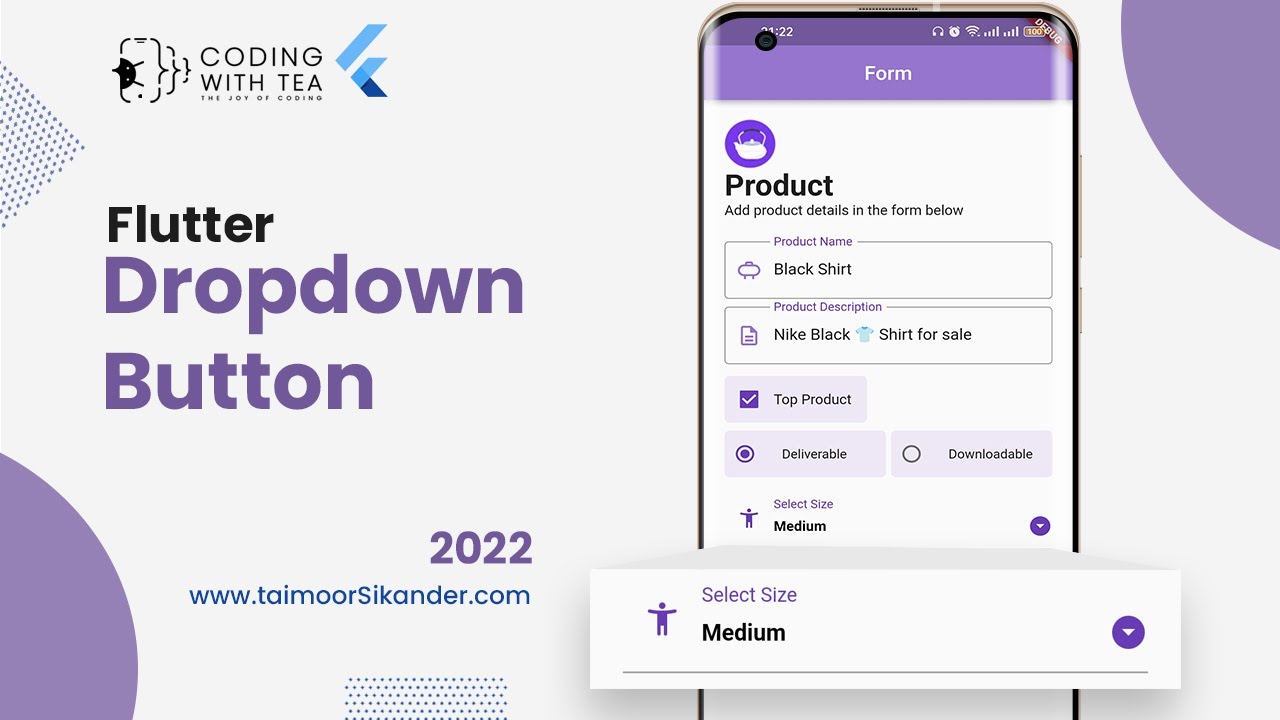 3 6 Dropdown Button In Flutter Dropdownformfield Flutter 2025 Youtube
