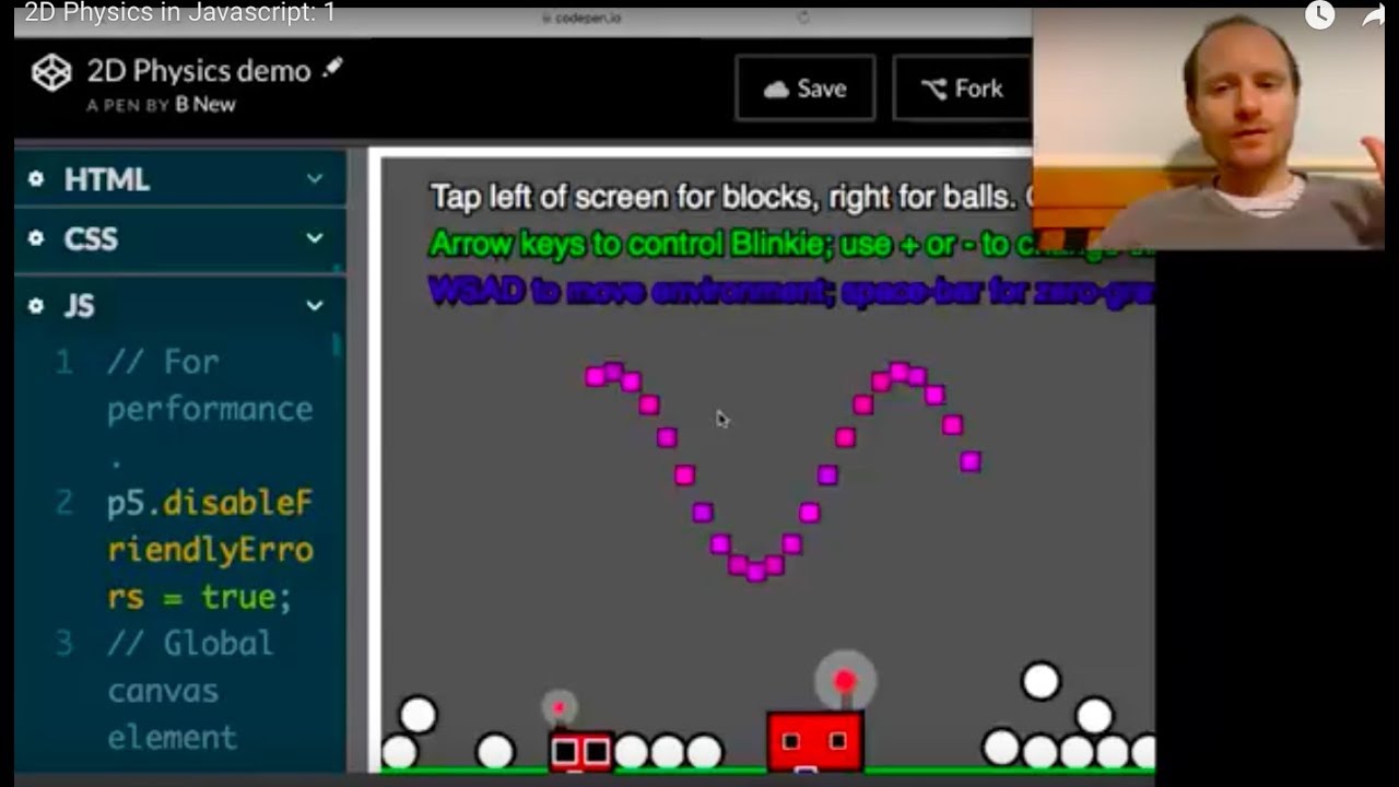 2d Physics In Javascript 1 Youtube