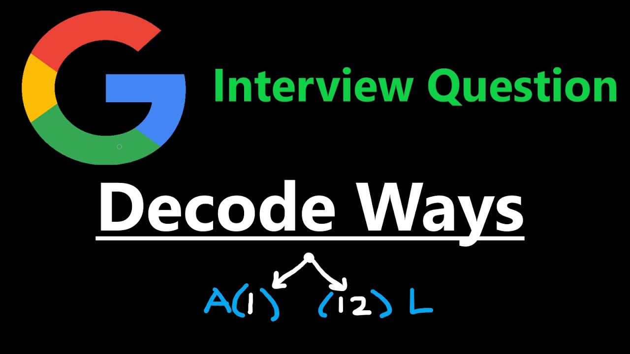 Decode Ways Dynamic Programming Leetcode 91 Python Youtube