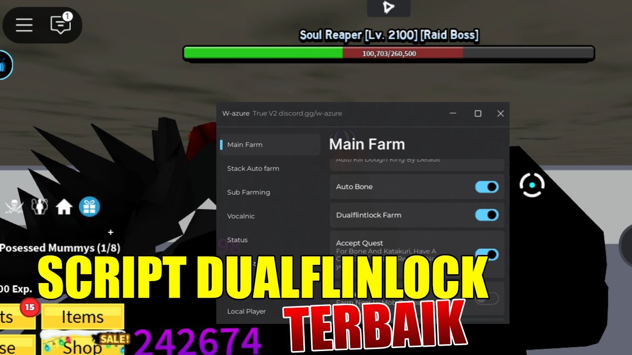 Script Blox Fruit Fast Attack Op Free Sc Dual Flintlock Farm Youtube