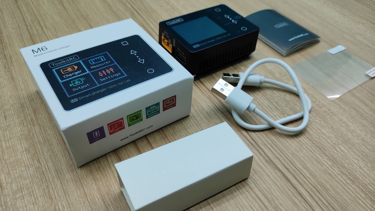 Unboxing Toolkitrc M6 V2 150w 10a Servo Checker Smart Charger From