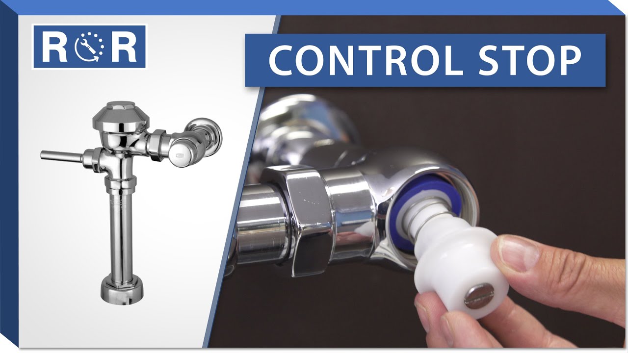 Zurn Aquavantage Flushometer Control Stop Repair And Replace Youtube