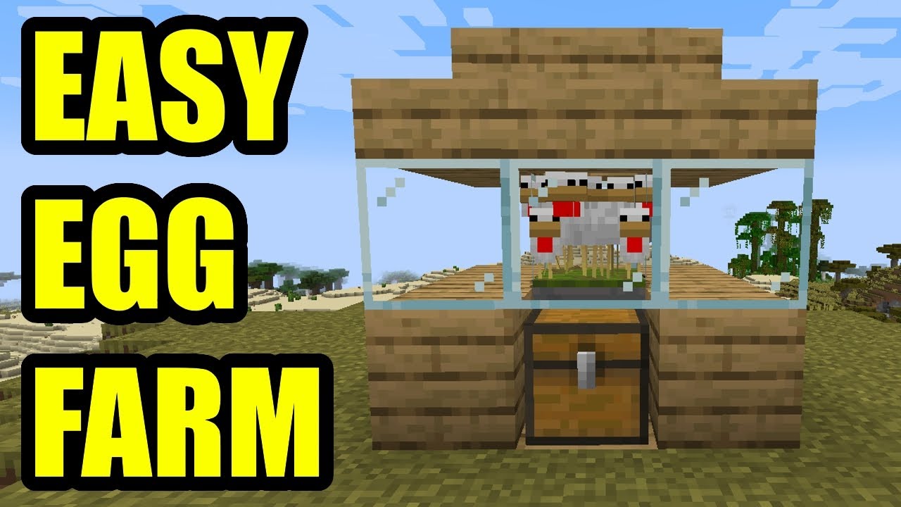 Simple Egg Farm Tutorial That Should Work In All Versions Of Minecraft