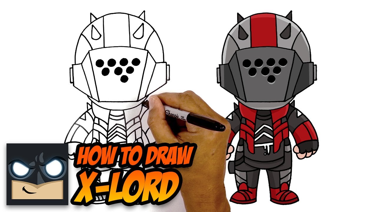 How To Draw Fortnite X Lord Youtube