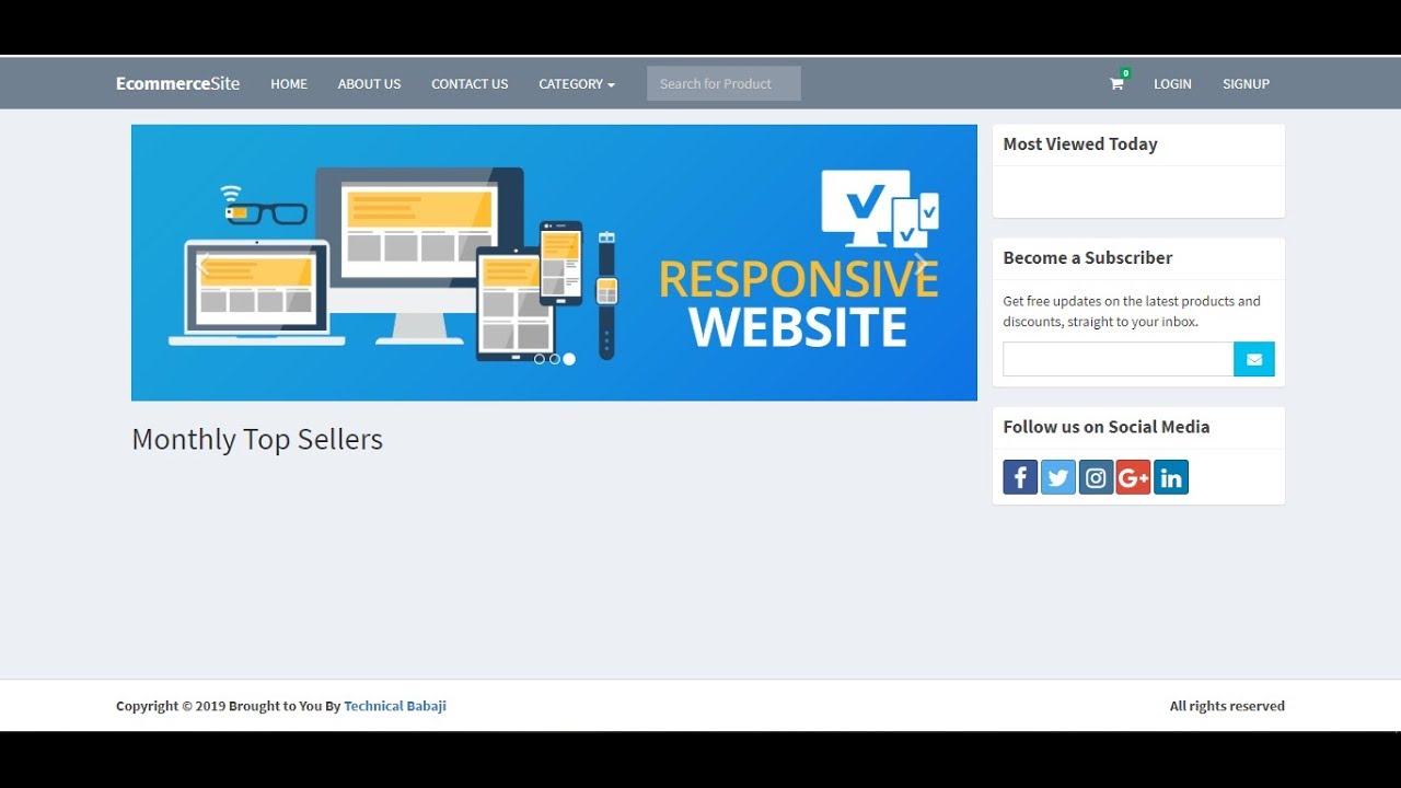 E Commerce Site In Php With Source Code Youtube