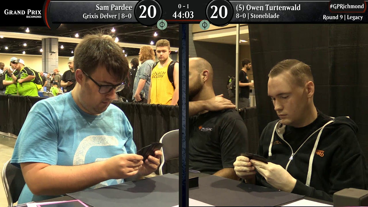 Magic The Gathering Gp Richmond 2018 Round 9 Legacy Youtube