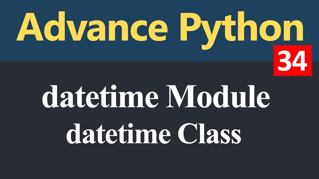 Datetime Class In Python Hindi Youtube