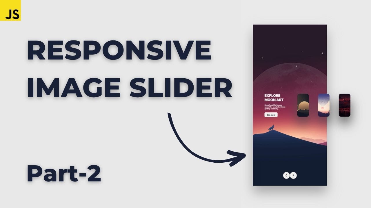 Responsive Image Slider Using Html Css Javascript Frontend Project