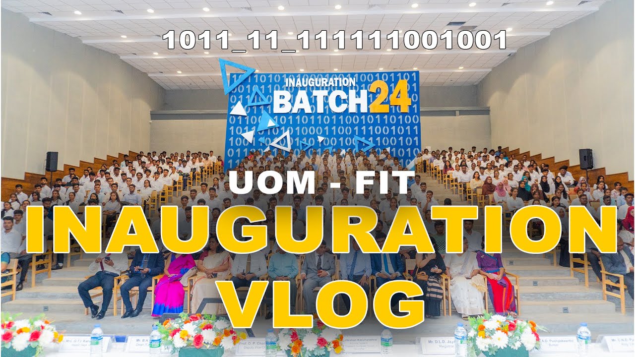 Uom Fit Batch 24 Inauguration Youtube