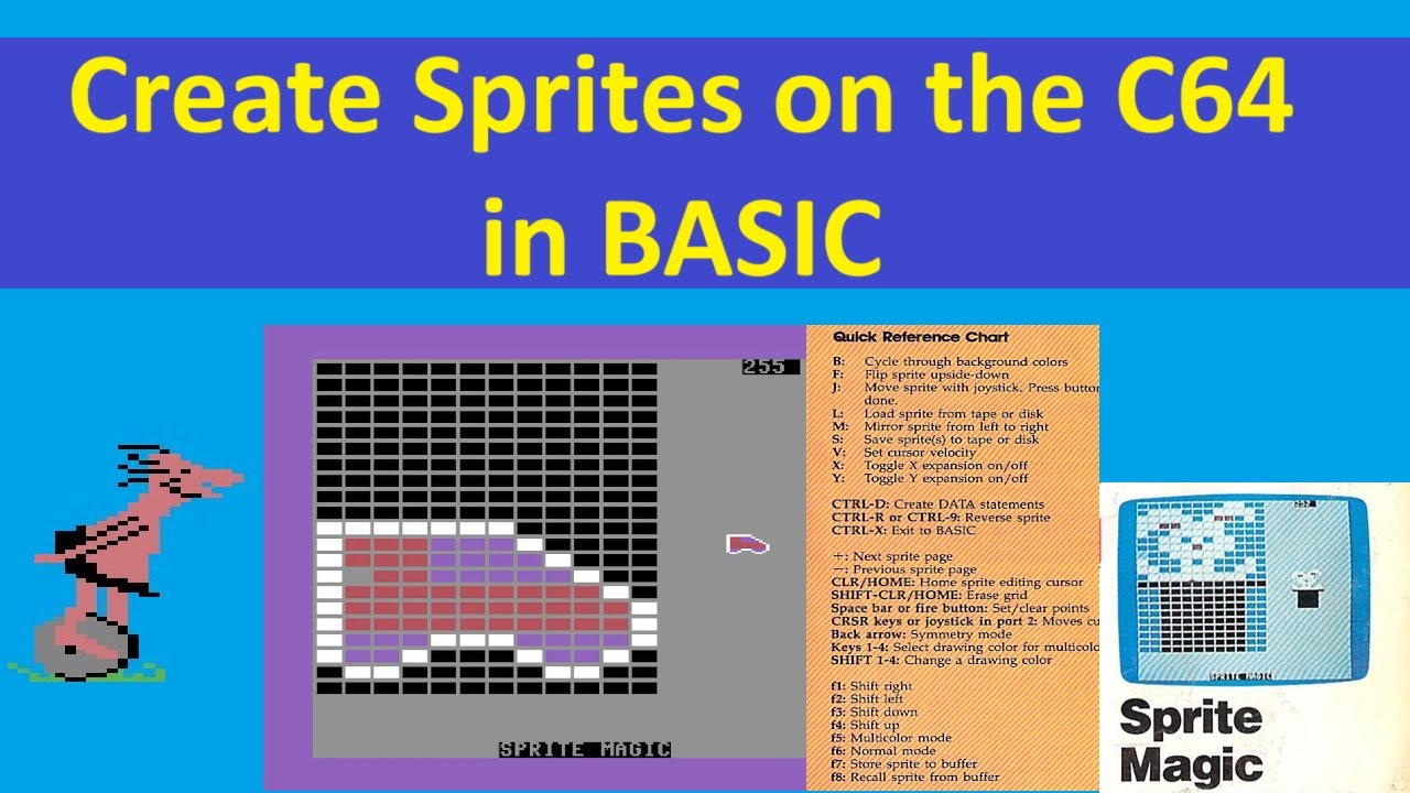 Complete Beginners Guide To Creating Sprites On The Commodore 64 C64