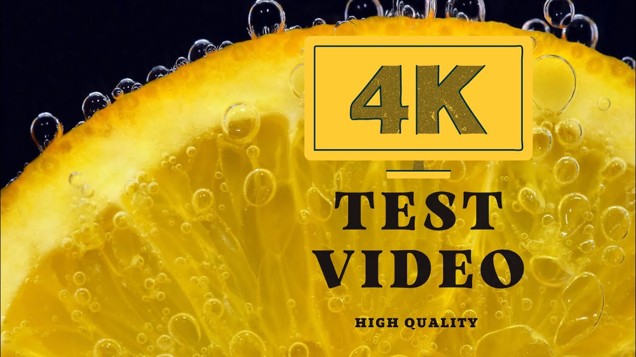 4k Test Video Ultra Hd With Sound Youtube