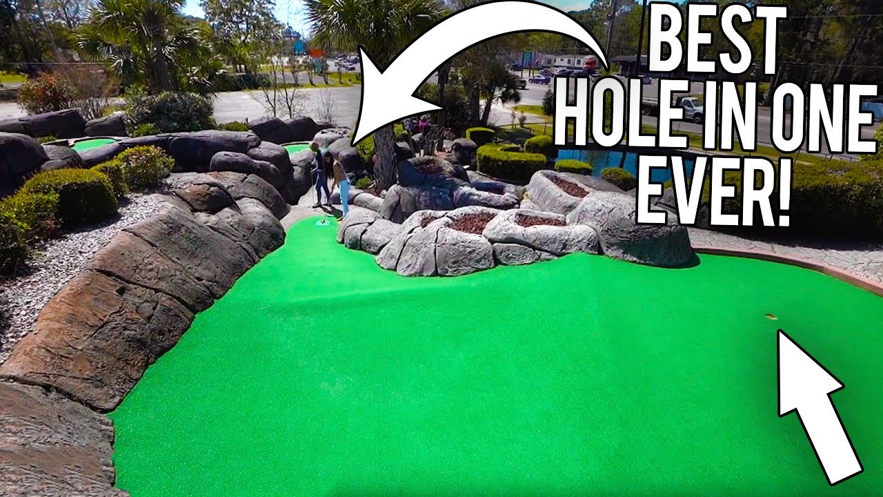 Elisha S Best Mini Golf Hole In One Ever Incredible Crazy Hole In