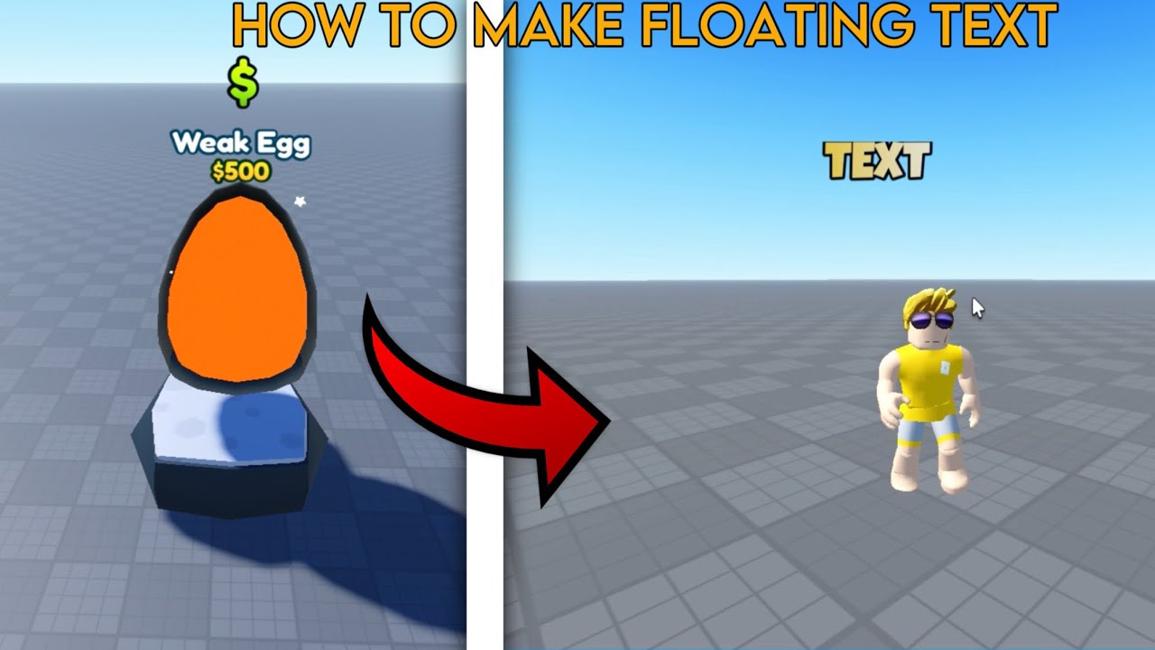How To Make Floating Text In Roblox Studio Youtube